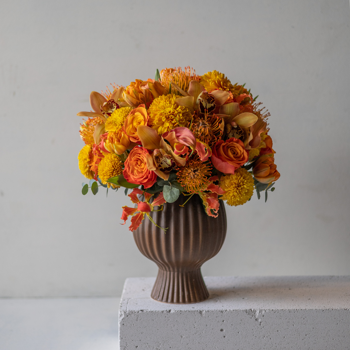 Signature Vase Arrangement No:13 – Misk Floral Cafe