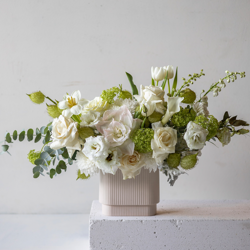 Signature Vase Arrangement No:14 – Misk Floral Cafe